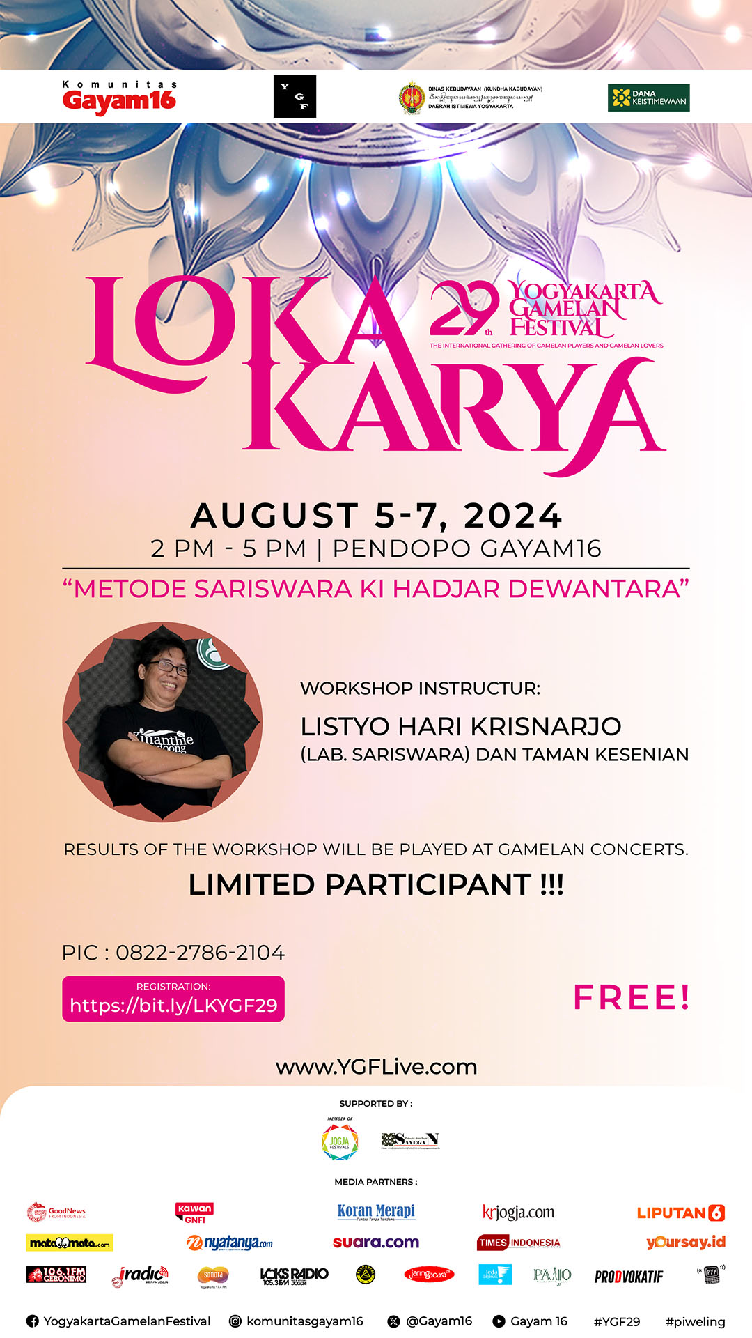 29th Yogyakarta Gamelan Festival